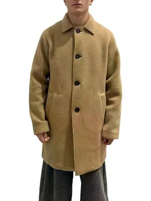 RAYNE 1896 Buttoned Wool Coat - Neutrals