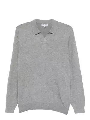 ANTONY MORATO Knitted Polo-collar Sweater - Grey