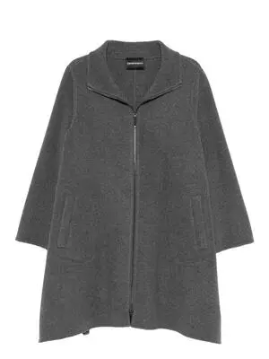 Emporio Armani Zip-up Coat - Grey