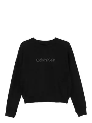 Calvin Klein Logo-embroidered Sweater - Black