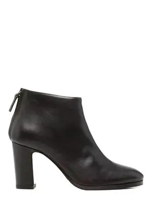 JULIE DEE Leather Ankle Boots