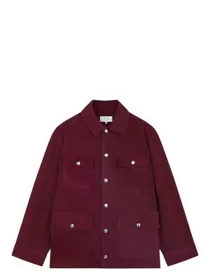 Maison Kitsuné Pockets Cotton Shirt Jacket - Red