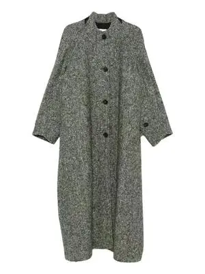 LITKOVSKA Herringbone Virgin Wool Coat - Green