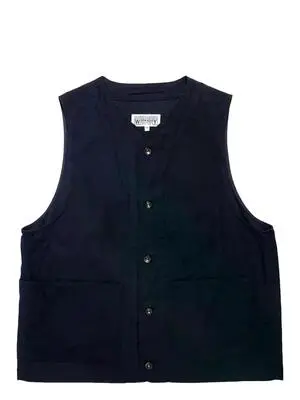 Engineered Garments Button-fastening Pocket Vest - Blue