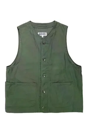 Engineered Garments Button-fastening Pocket Vest - Green