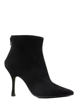 ANNA F. Pointed-toe Stiletto Boots - Black