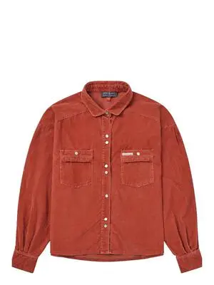 AMUNDSEN Wild Velvet Shirt - Terra Red