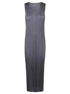 Issey Miyake Pleated Dress - Grey