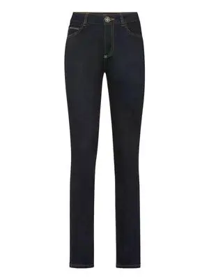 Philipp Plein Logo Plaque Skinny Jeans - Blue