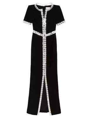 JEAN-LOUIS SABAJI Crêpe Maxi Dress - Black