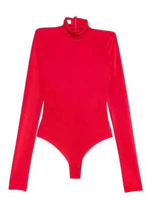 Andamane Long-sleeve Roll-neck Body - Red