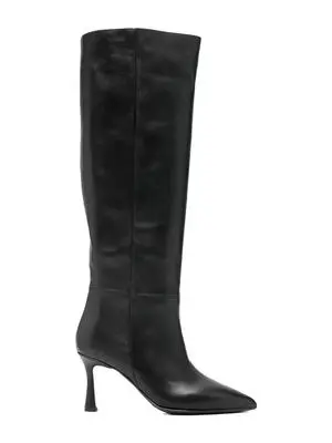 L ARIANNA Pointed-toe Knee-high Boots - Black