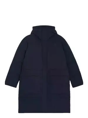 Maison Kitsuné Hooded Padded Coat - Blue