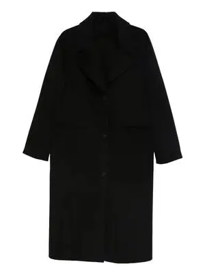 Loulou De Saison Buttoned Wool Coat - Black