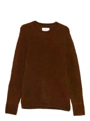 SEVEN GAUGE Crew-neck Jumper - Brown