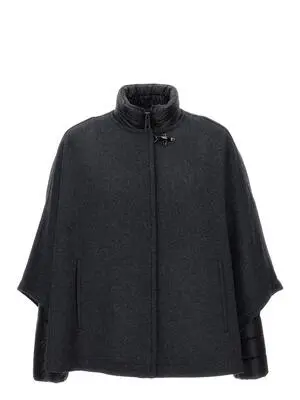 FAY Reversible Cape - Black