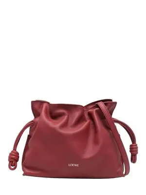 Loewe Leather Mini Clutch - Red