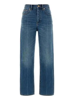 Tory Burch Slim Denim Jeans - Blue