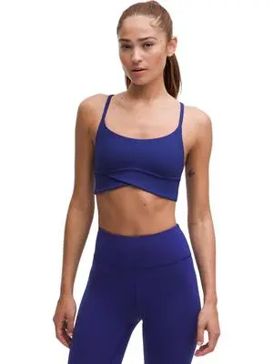 Lululemon Wunder Train Strappy Wrapped Bra - Deep Sea Blue
