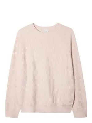 Paul Smith Ribbed Merino Wool-cotton Blend Sweater - White
