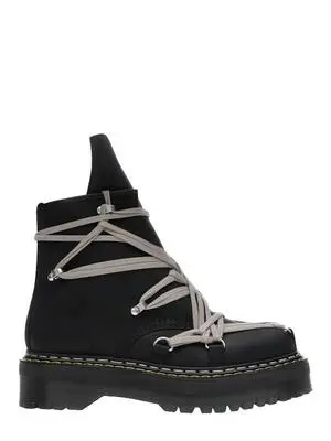 Dr. Martens 1460 Drkshdw Quad Sole Mega Lace Boots - Black
