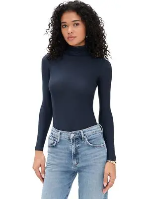 Commando Butter Turtleneck Bodysuit - Navy