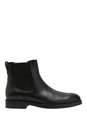 TOD'S Leather Chelsea Boots - Black