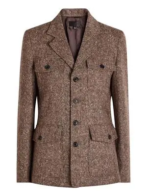 NILI LOTAN Fleur Tweed Jacket - Brown