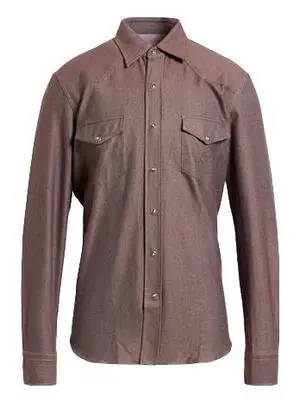 GRIGIO Denim Shirt Size Cotton - Brown