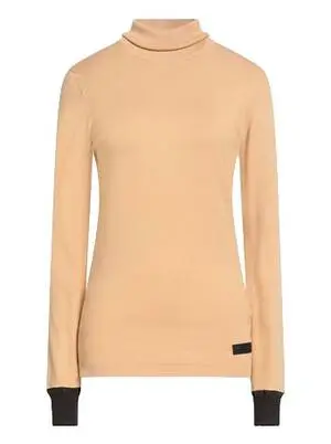 John Richmond Turtleneck In Viscose And Polyester - Beige