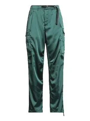 WHITE SAND Satin Cargo Pants - Green
