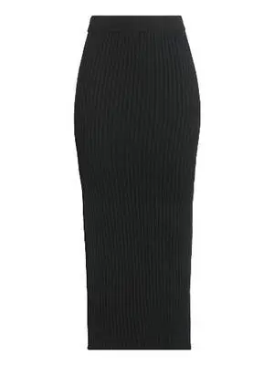 HAVEONE Maxi Ribbed-knit Pencil Skirt - Black