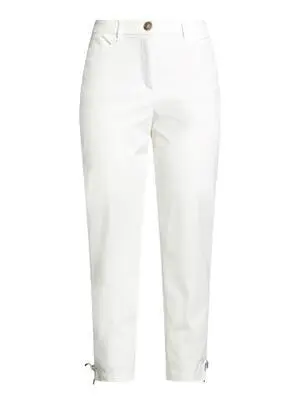 MARC CAIN Tapered Gabardine Pants - Off White