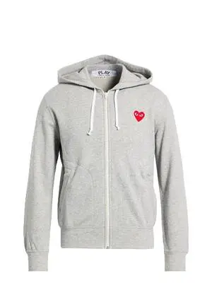Play Comme Des Garcon Cotton Sweatshirt Grey