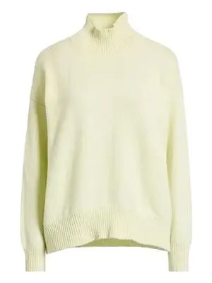 Peserico Turtleneck Merino Wool-cashmere Knit Top - Green