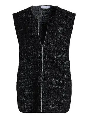 KAOS Jacquard-knit Sleeveless Top - Black