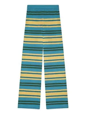 Calle Del Mar Paper Stripe Cashmere Pant - Blue