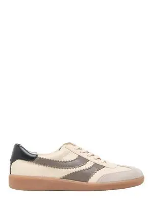 DOLCEVITA Merit Leather Sneakers - White Grey Leather