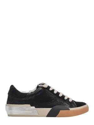Dolce Vita Zina Sneakers - Onyx Embossed Leather