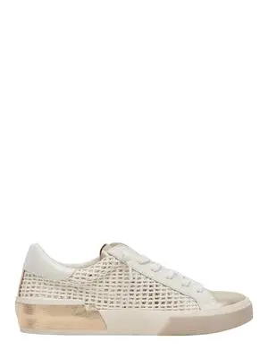 DOLCEVITA Zina Wide Sneakers - Bone Gold Woven
