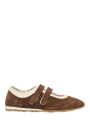 DOLCEVITA Swan Mary Jane Sneakers - Dk Brown Suede