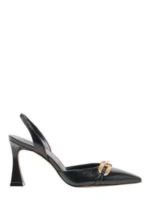 DOLCEVITA Malik Slingback Heels - Midnight Crinkle Patent