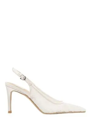 DOLCEVITA Yami Stiletto Slingbacks - True White Lace