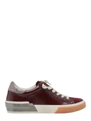 DOLCEVITA Zina Sneakers - Burgundy Crinkle Patent