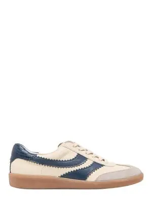 DOLCEVITA Merit Leather Sneakers - White Navy Leather