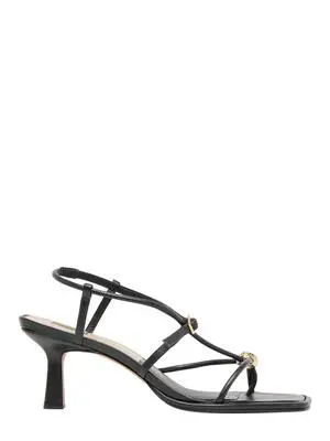 DOLCEVITA Mylee Strappy Heels - Black Leather