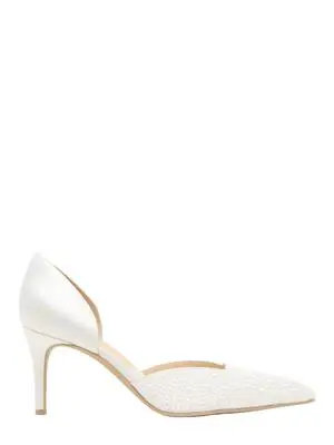 DOLCEVITA Eloy Pearl Heels - True White Satin