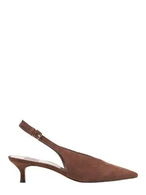 DOLCEVITA DOLCEVITA Slingback Kitten Heels Dk Brown Suede