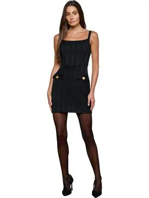 L'Agence Helen Mini Dress - Black