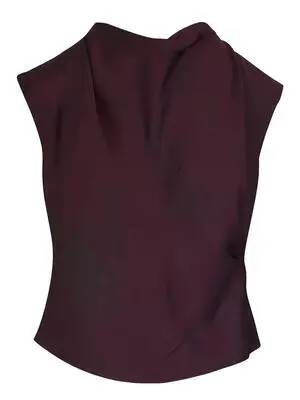 Vince Cowl-neck Top - Red